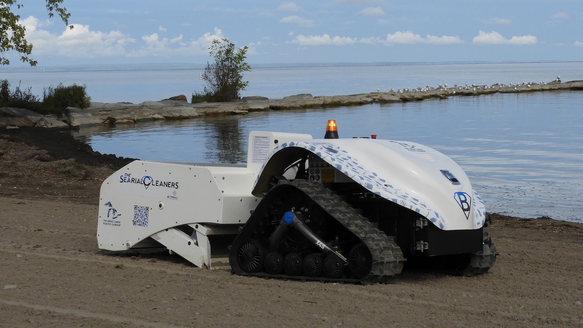 BeBot the Robot Spotted Cleaning Up Lake Simcoe Shoreline » Georgina Post